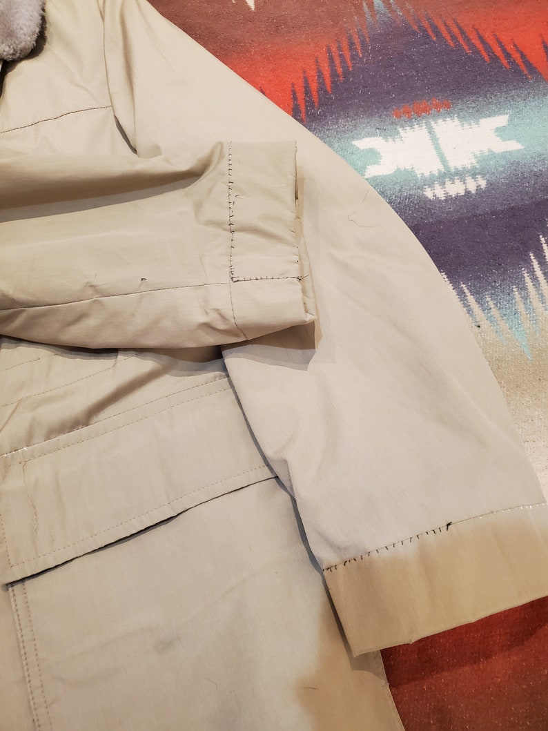 1980s Mighty Mac Faux Fur Collar Insulated Coat Made in USA - Etsy