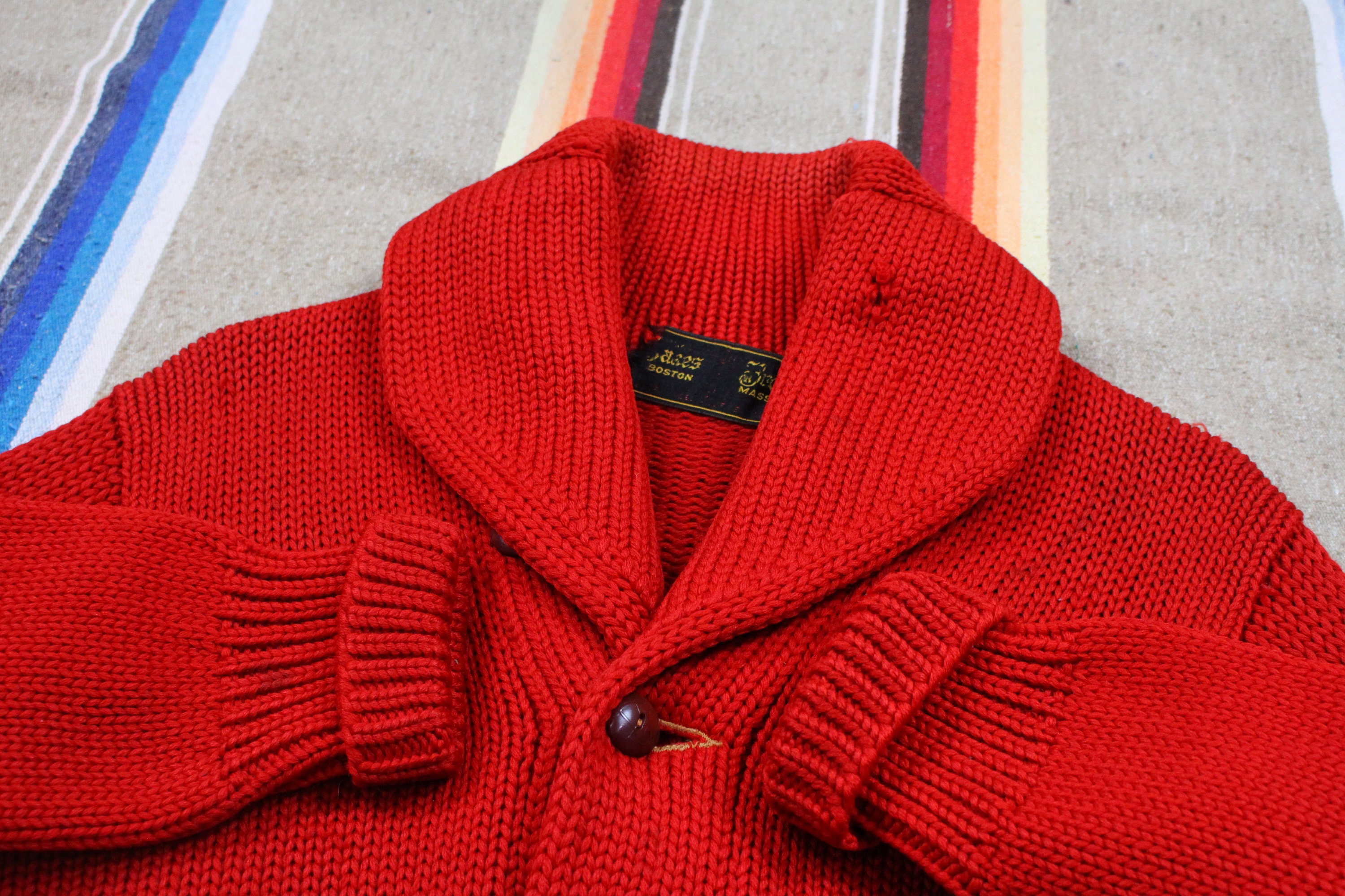 1930s Shawl Collar Knit Cardigan Sweater Size S/M - Etsy 1930s Shawl Collar Knit Cardigan Sweater Size S/M - Etsy
