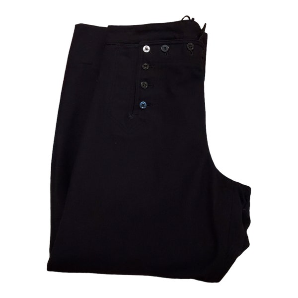 13 Button Wool Pants - Etsy