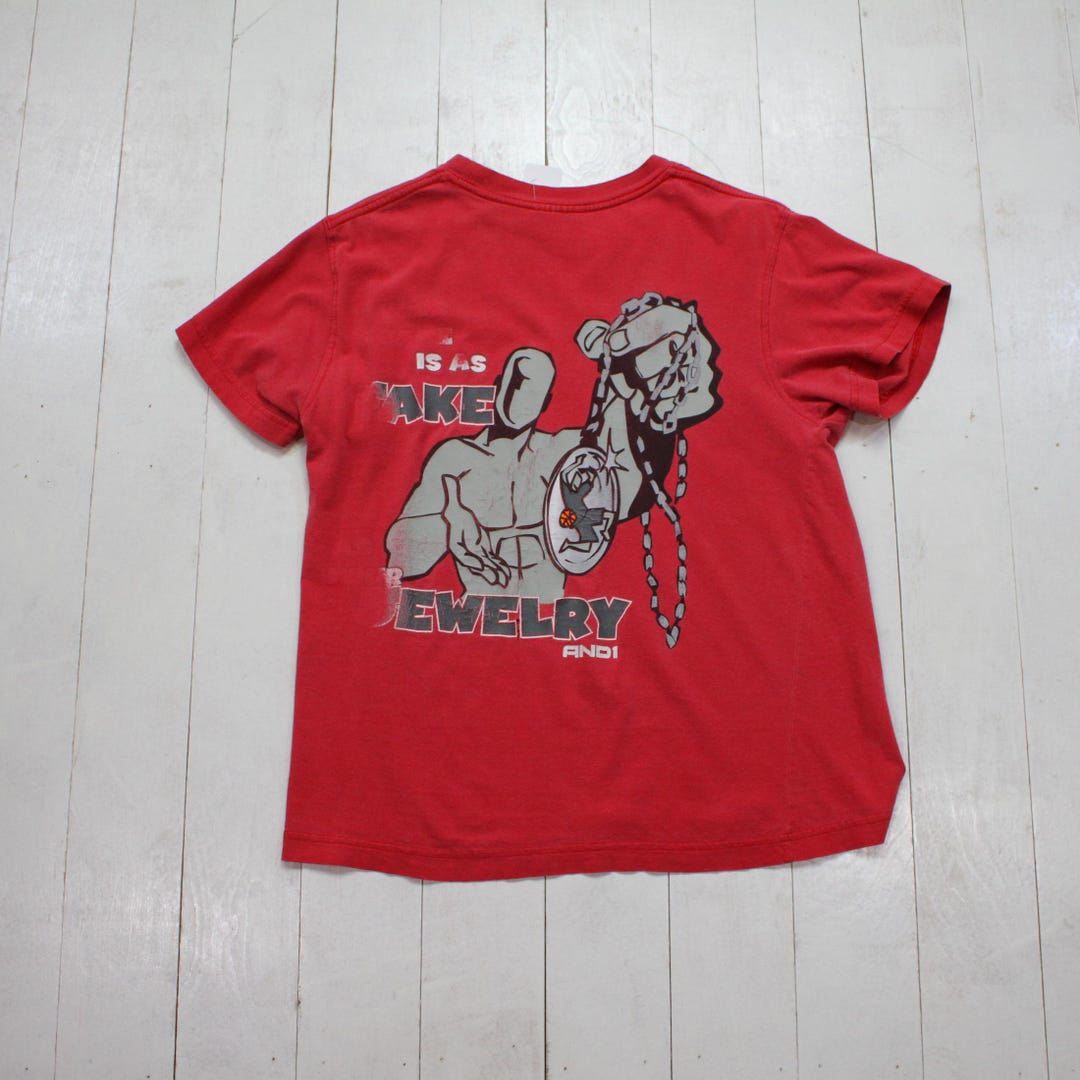 2000s Y2K And1 Basketball Your Game is Fake Trash Talk T-shirt Size S - Etsy