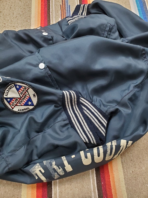 1980s West Wind Tri-County Corvettes Bomber Jacket Si… - Gem