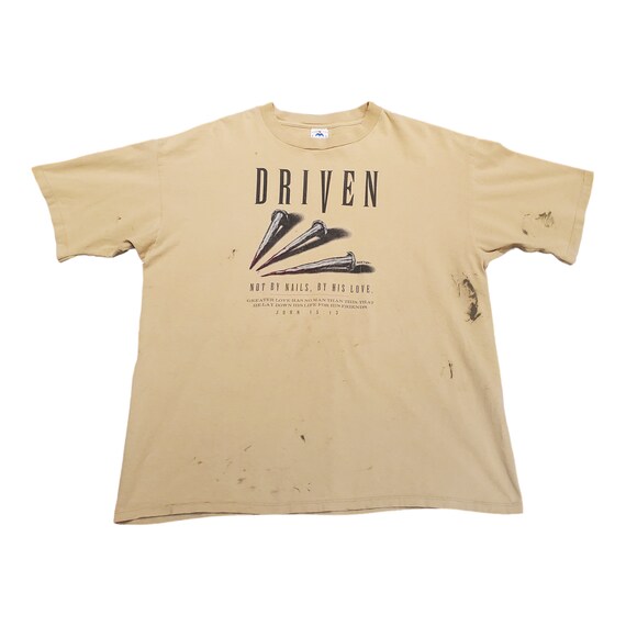 1990s Driven John 15:13 Religious Jesus T-shirt Made … - Gem