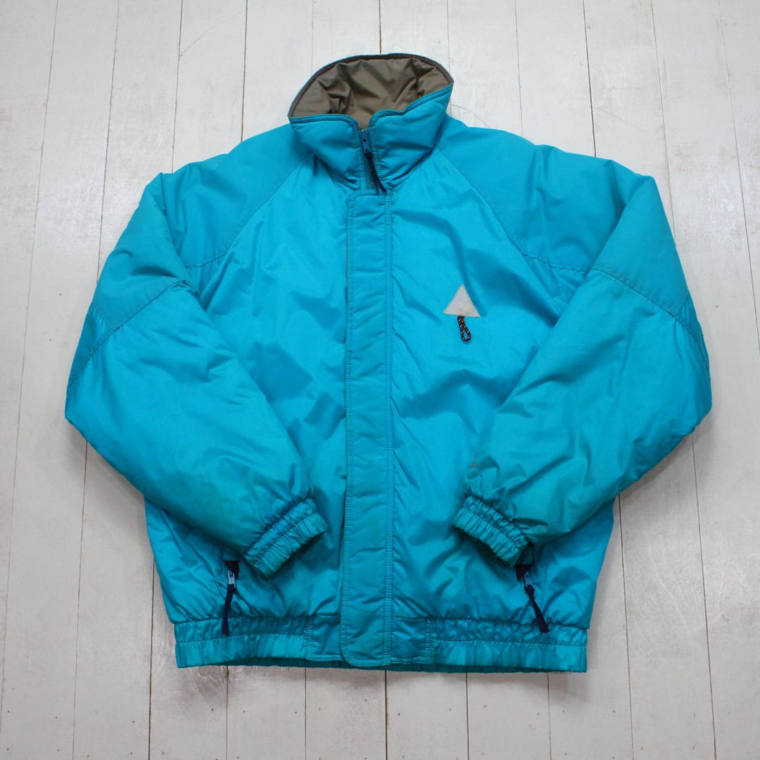 1980s Gerry Turquoise Insulated Puffer Jacket Size L - Etsy