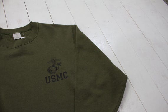 1990s/2000s Campbellsville USMC Olive Green Fitness U… - Gem
