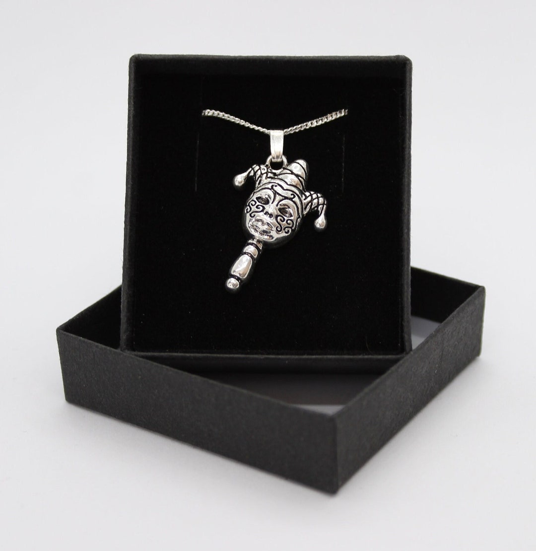 Jester / Mask Theatre Fool Pantomime - Sterling Silver Curb Chain ...
