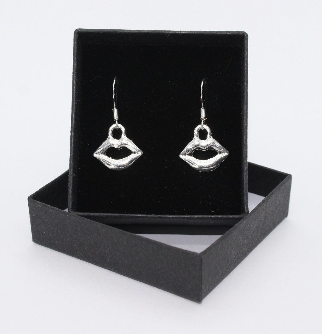 Lips / Mouth Kisses - Festival Summer Beach Party - Sterling Silver ...