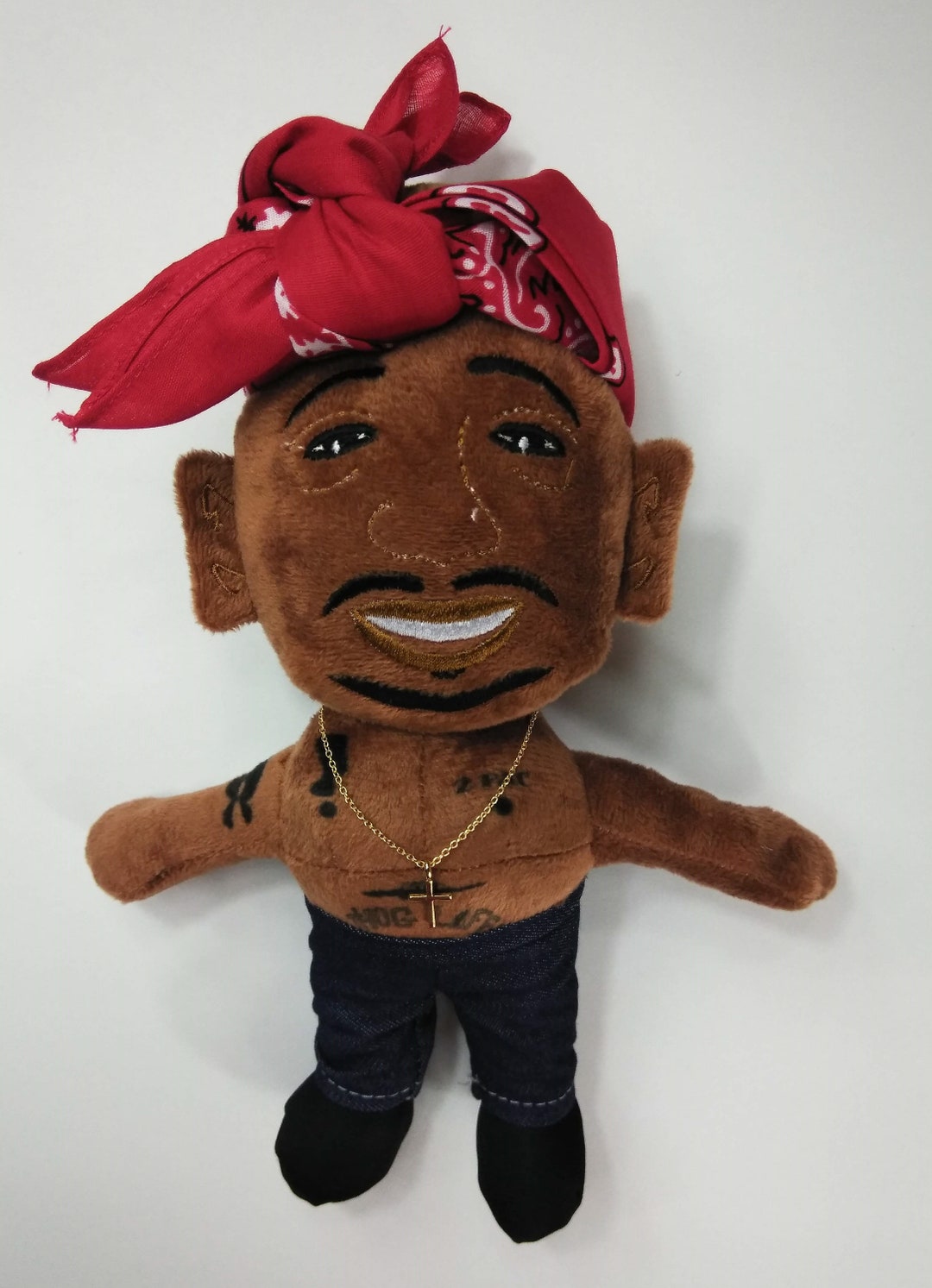 Tupac Shakur Plush Toy 2pac Plushie Red Bandanna - Etsy Canada