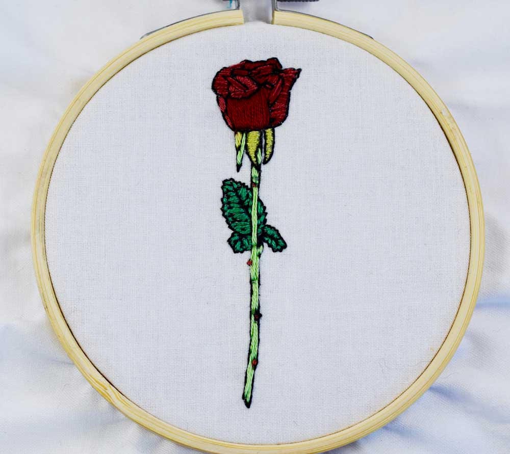 Rose Embroidery Pattern | Instant Digital Download | Instant Download ...