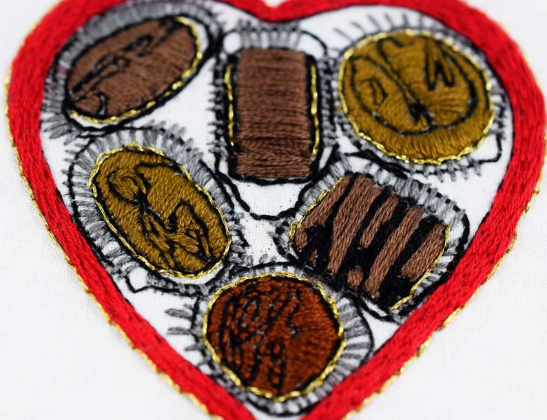 Candy Heart Embroidery Pattern | Instant Digital Download | Instant ...