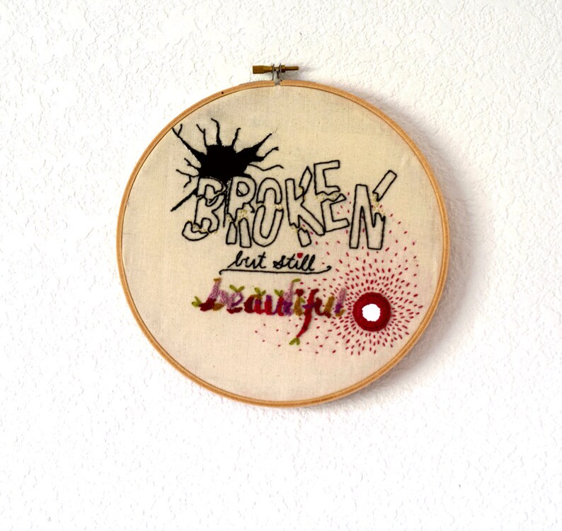 Broken/ Printable Embroidery Pattern | Instant Download | Instant ...