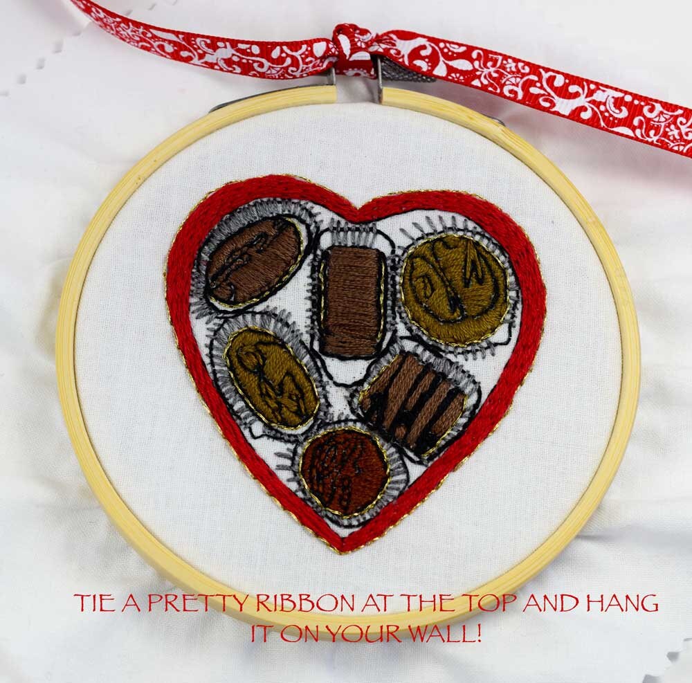 Candy Heart Embroidery Pattern | Instant Digital Download | Instant ...