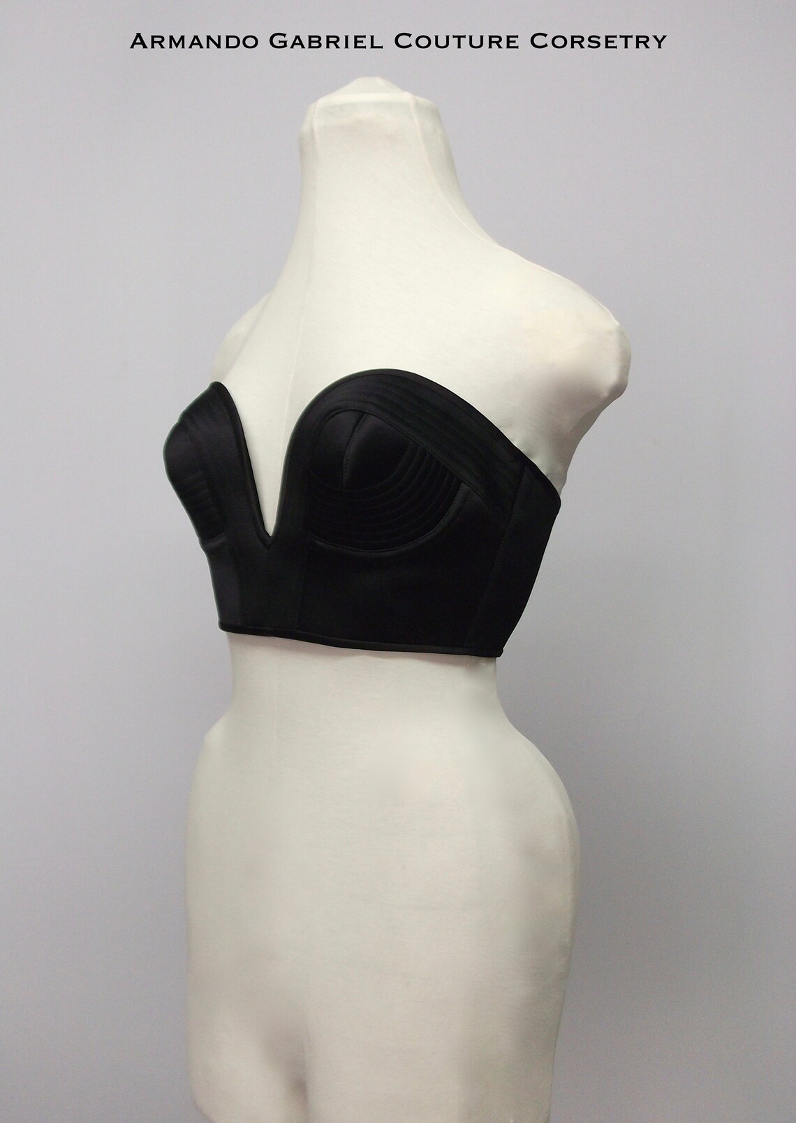 Black Satin Bustier, Vintage Style Bra, Burlesque Bra, 1950 Bra, Bullet ...