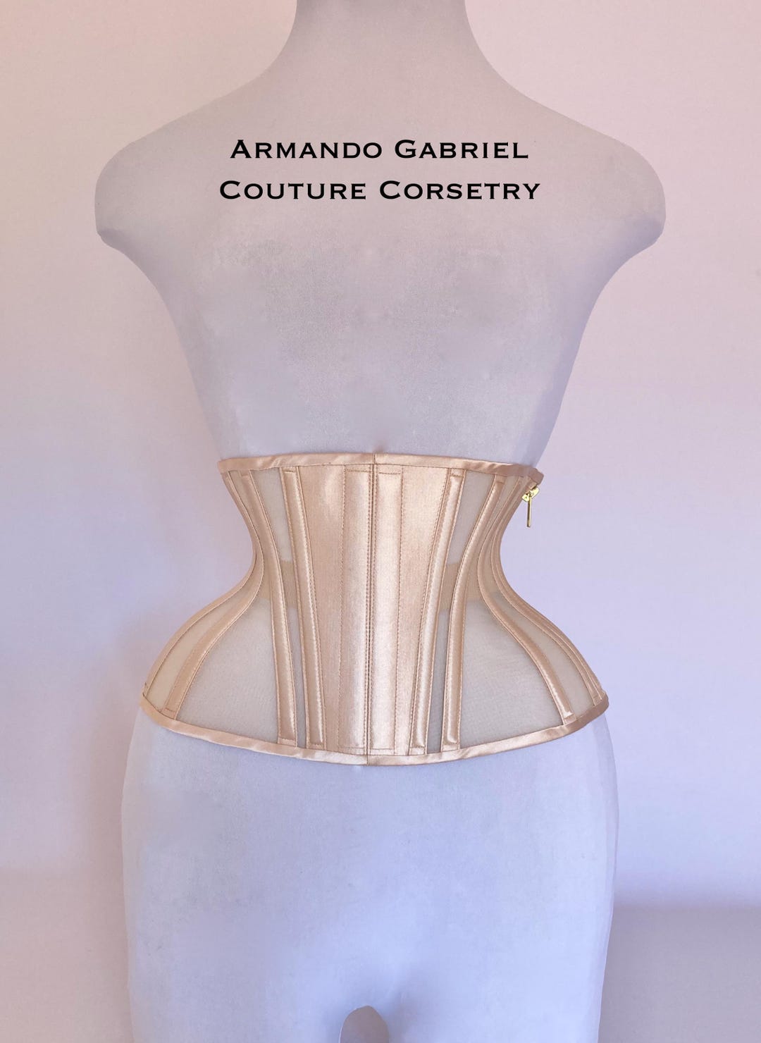 Waspie Corset-beige Waspie Corselet-foundation Corselet-waist Training ...