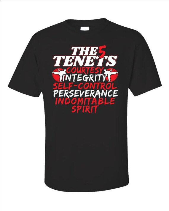 The 5 Tenets of Taekwondo for Students of Karatedo and Martial | Etsy