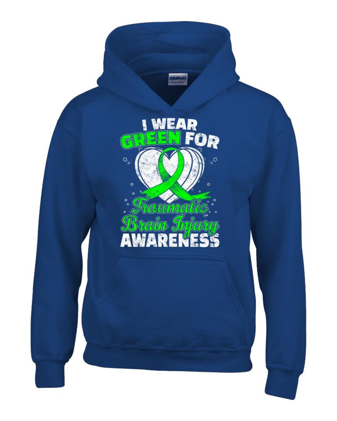 TBI Traumatic Brain Injury Awareness Green Ribbon - Family Support ...