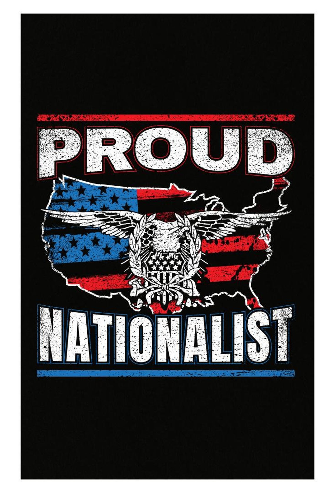 American Flag Proud Nationalist Patriotic Loyalist Patriot Gift Poster ...