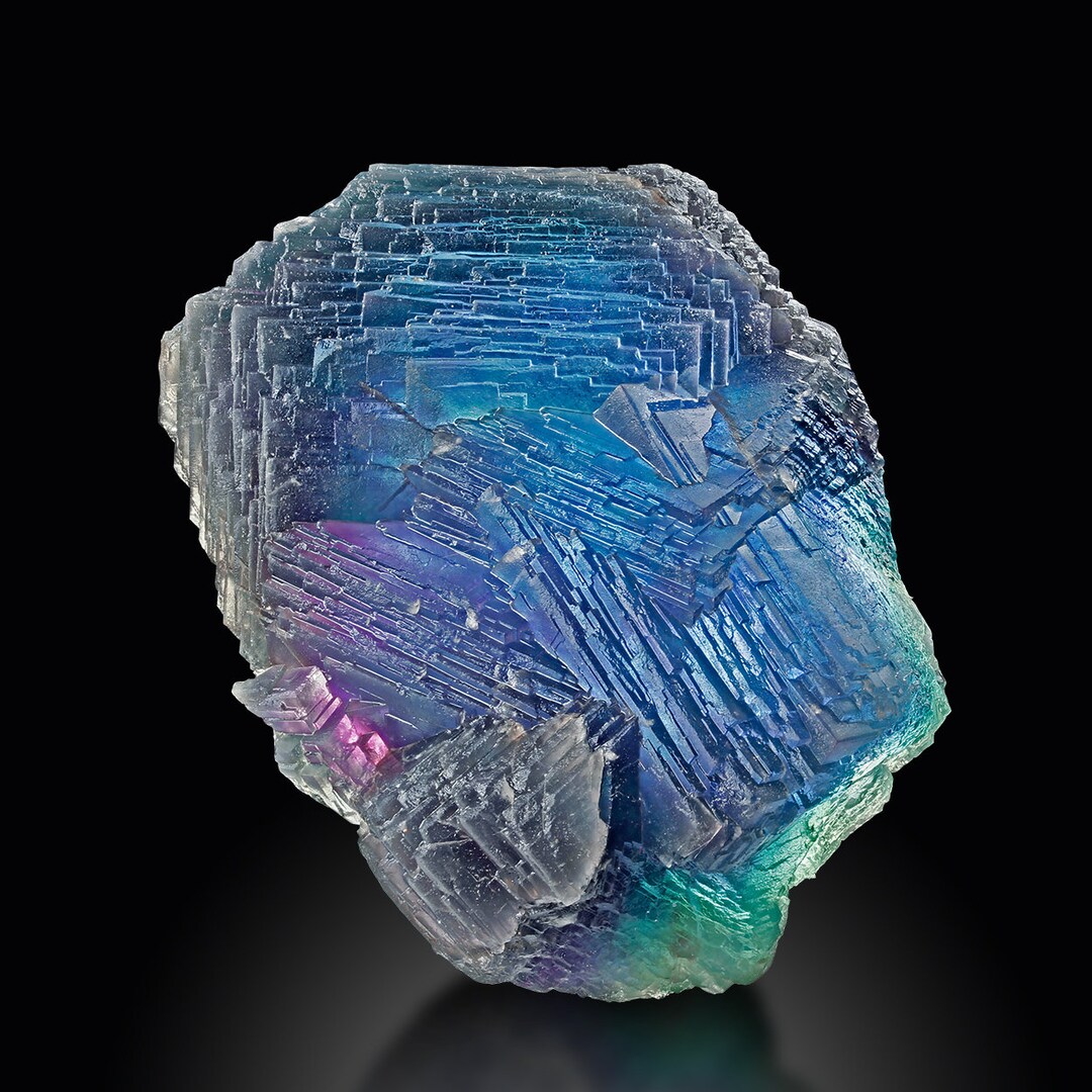 Etched Fluorite - Weisseck Summit Cleft, Lungau, Salzburg, Austria ...