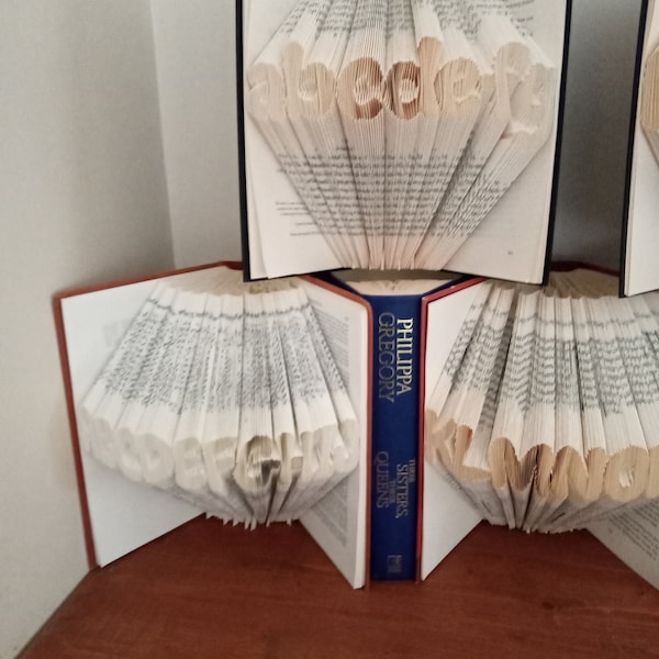 Book Folding Pattern Alphabet - Etsy
