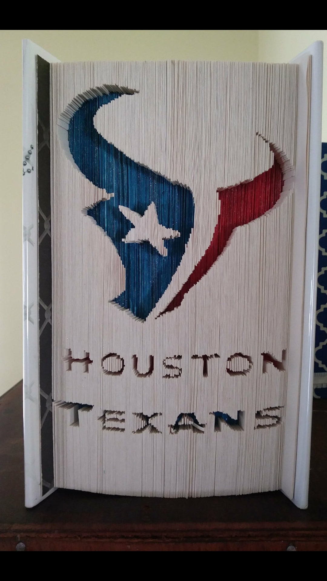 Houston Texans Cut and Fold Pattern 499 Pages 23cm High - Etsy