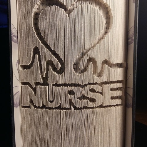 Nurse Heartbeat Cut and Fold Pattern 443 Pages 23cm High - Etsy