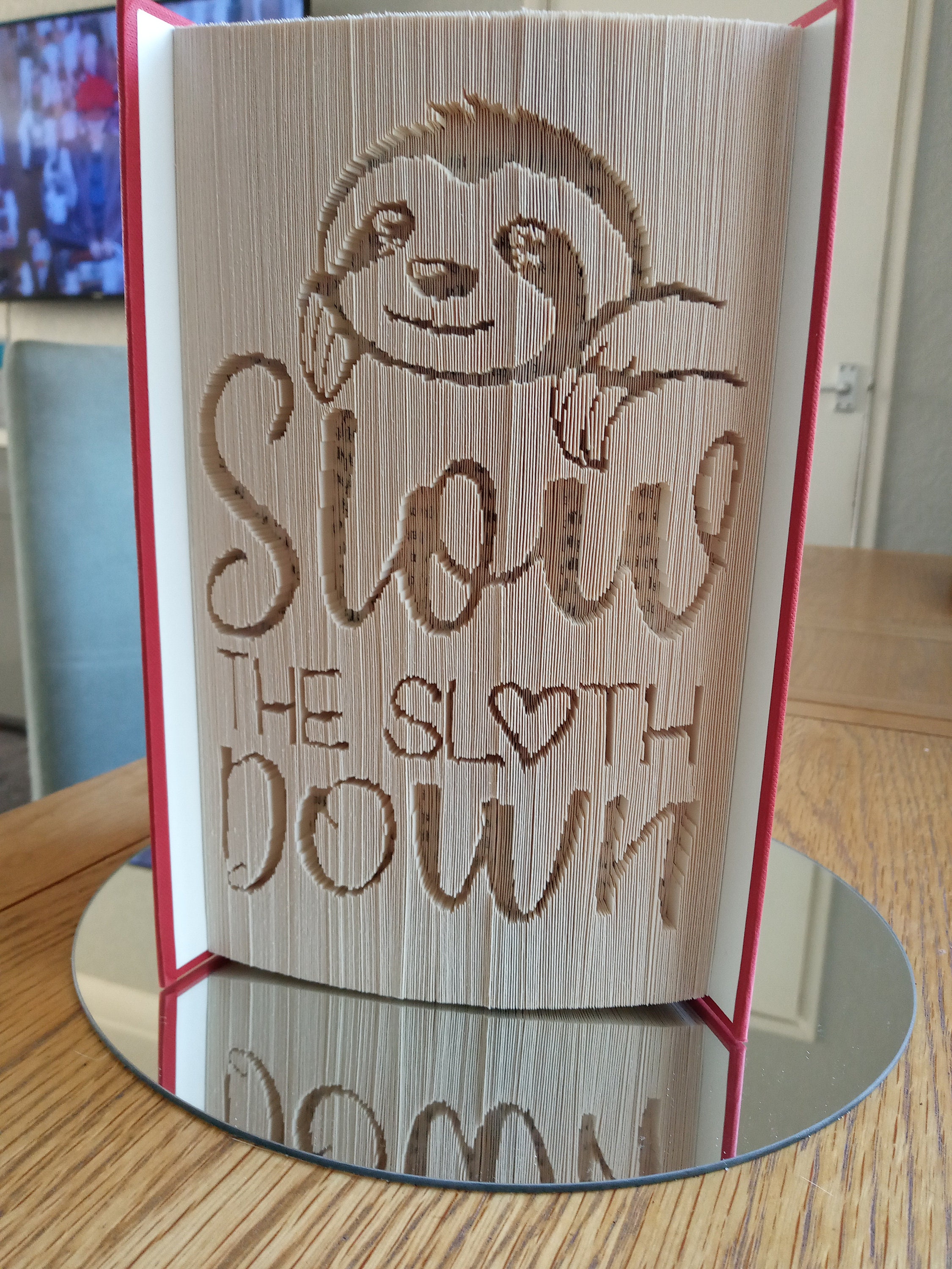 Slow the Sloth Down Cut and Fold Bookfolding Pattern 479 - Etsy
