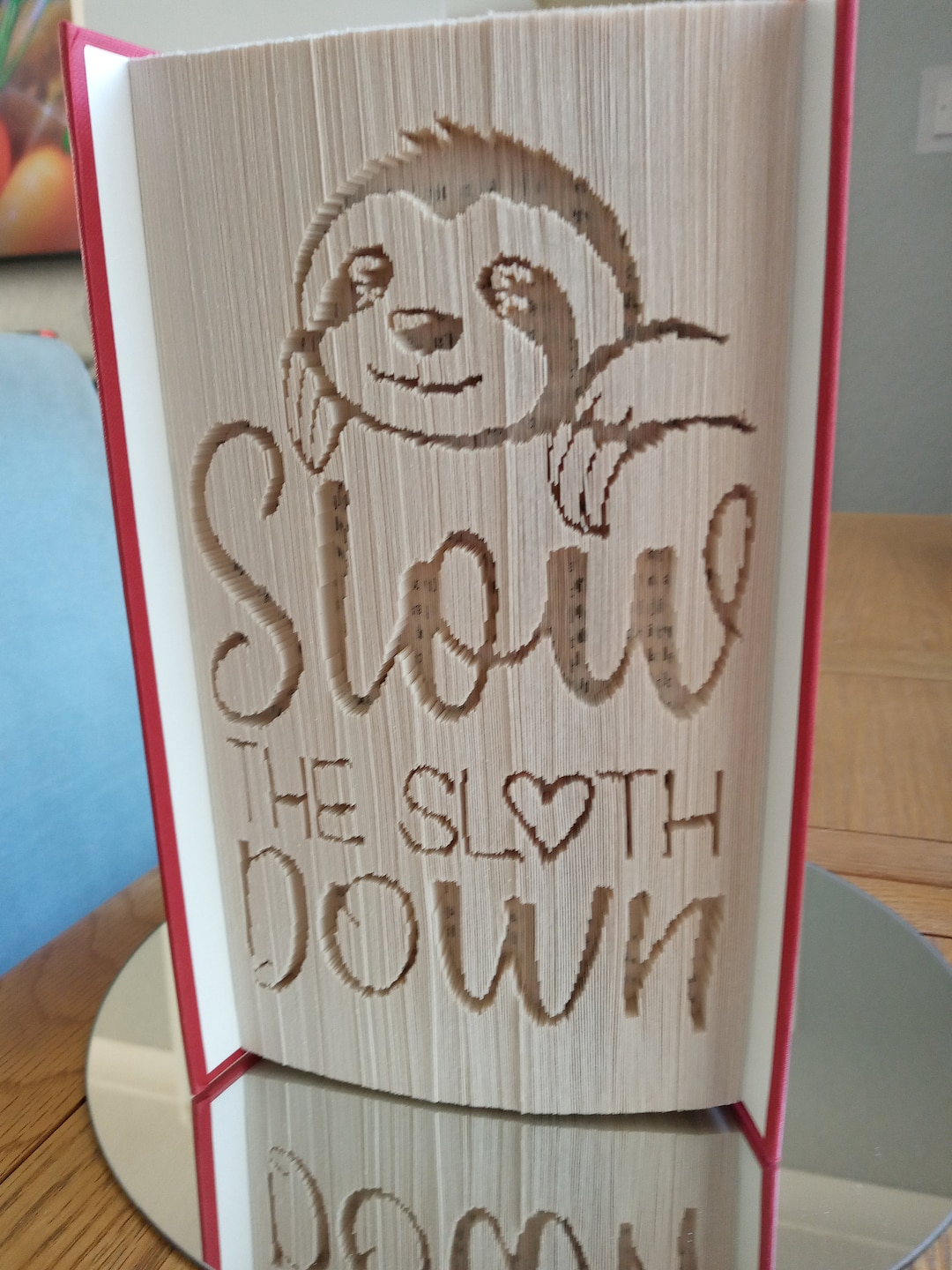 Slow the Sloth Down Cut and Fold Bookfolding Pattern 479 - Etsy