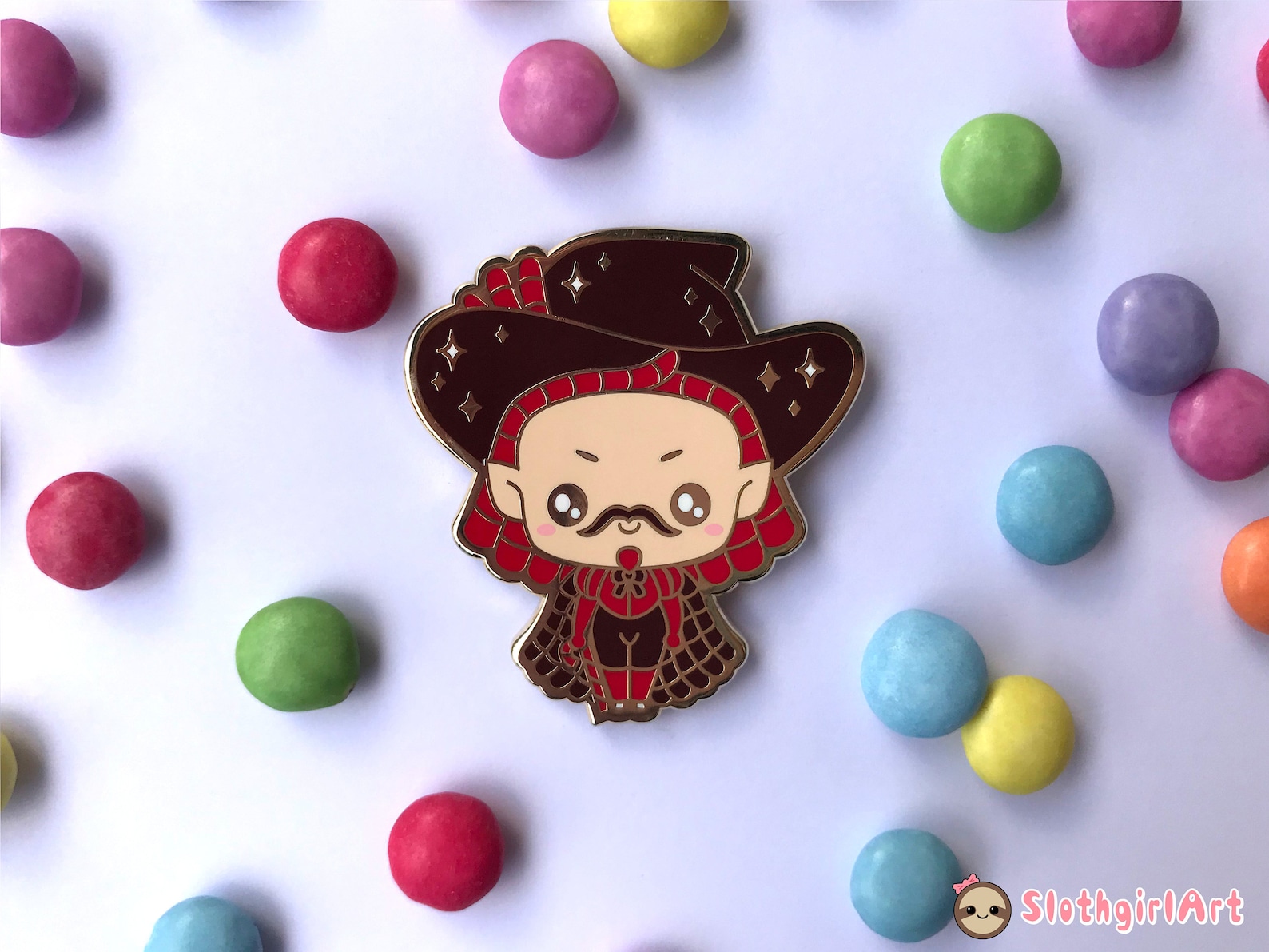 Lord Licorice Candy Land Chibi Character Brass Hard Enamel Pin - Etsy