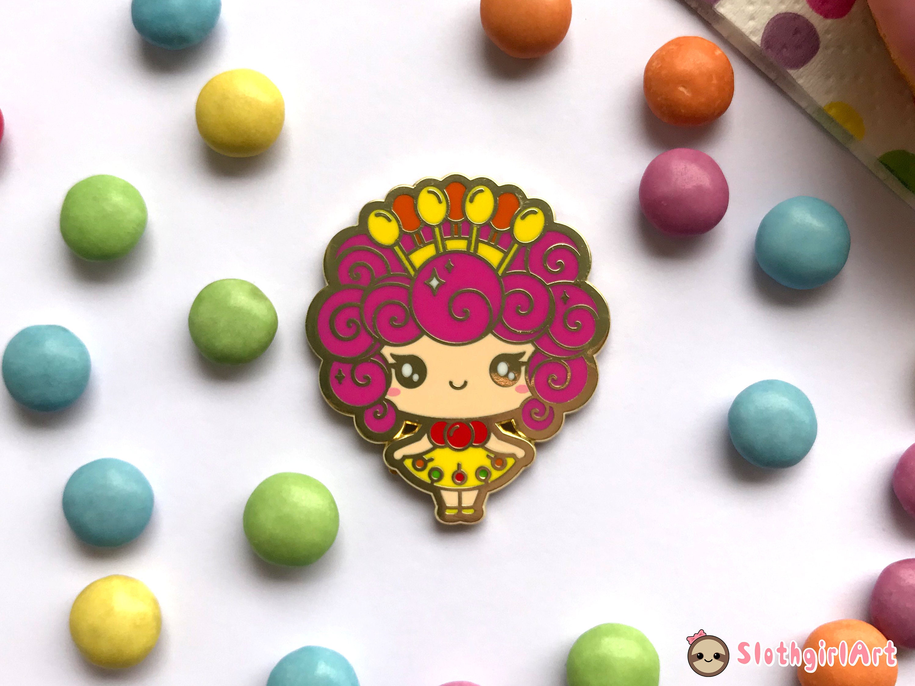 Princess Lolly Candy Land Chibi Character Brass Hard Enamel - Etsy