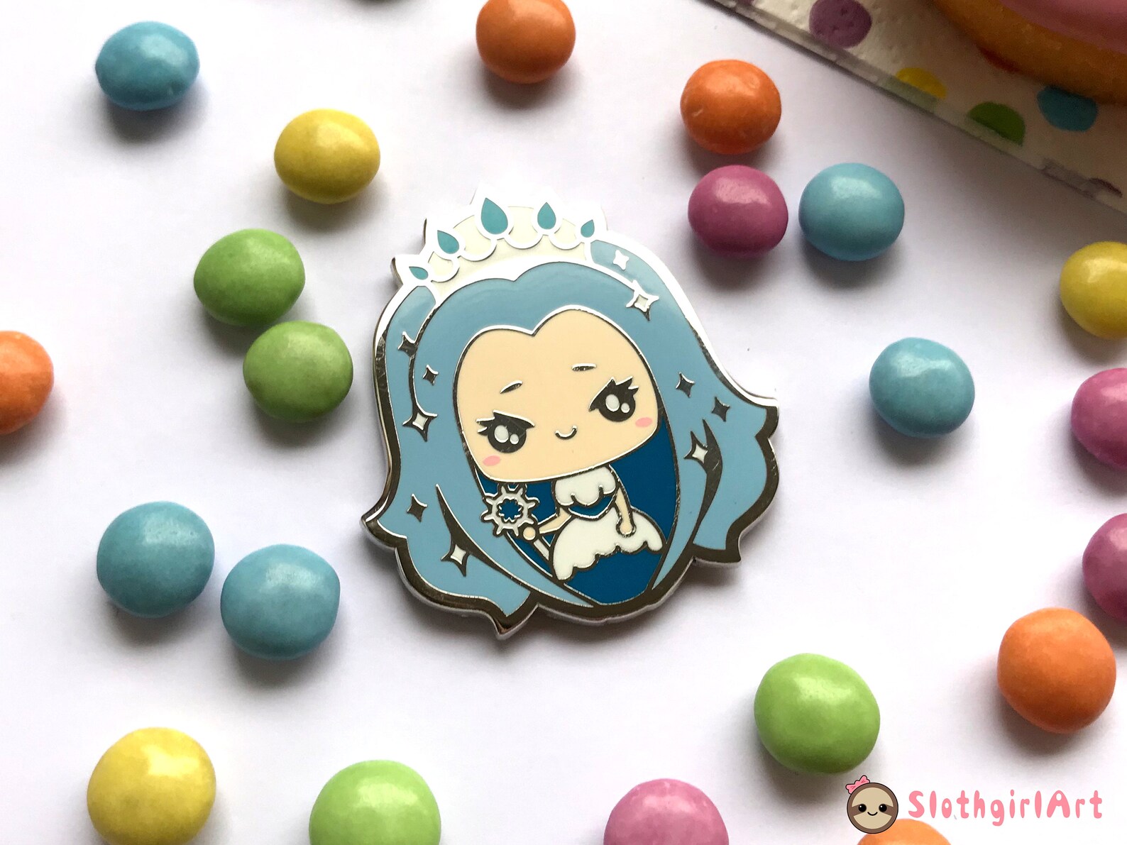 Queen Frostine Candy Land Chibi Character Silver Hard Enamel - Etsy