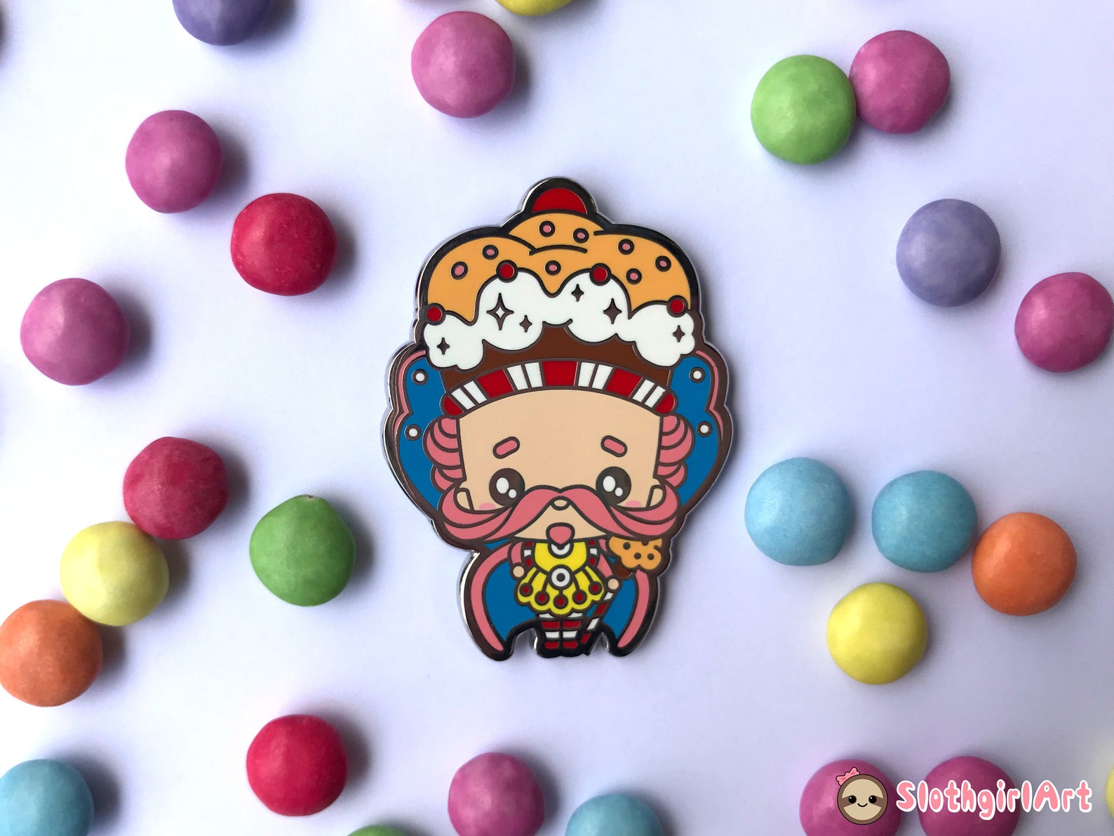 King Kandy Candy Land Chibi Character Silver Hard Enamel Pin - Etsy
