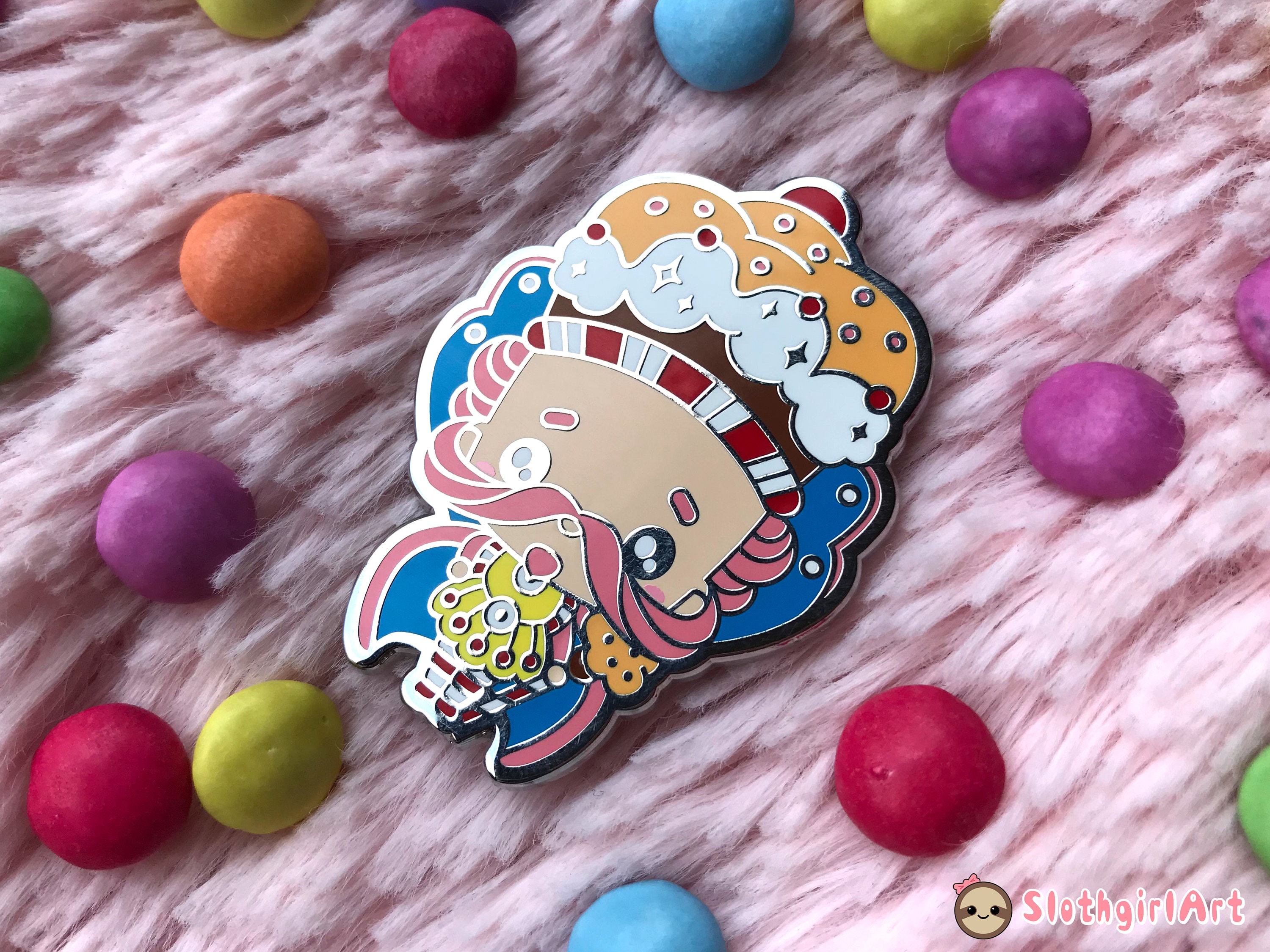 King Kandy Candy Land Chibi Character Silver Hard Enamel Pin - Etsy