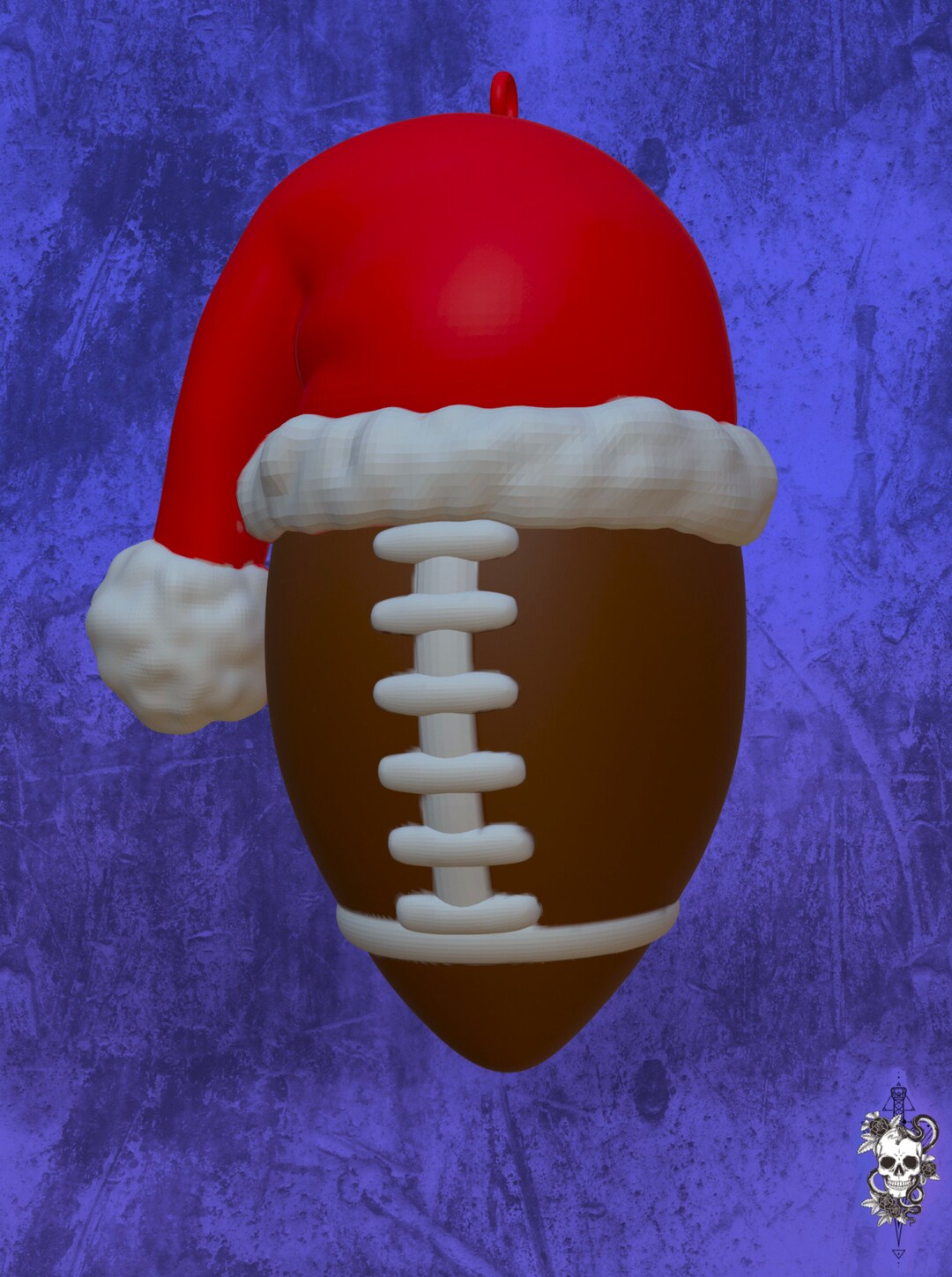 Football Santa Hat 3D Printing STL File - Etsy