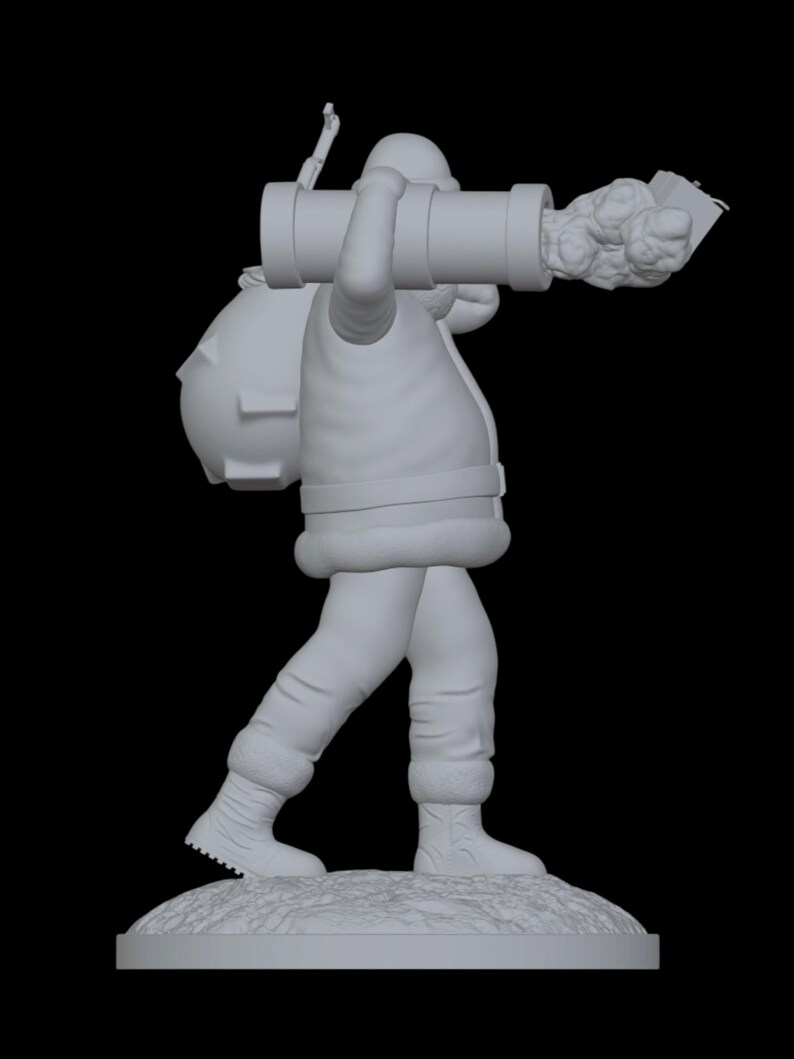 Awesome Santa W/ Present Bazooka STL 3D Printing File - Etsy