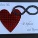 Love You to Infinity Card - Etsy