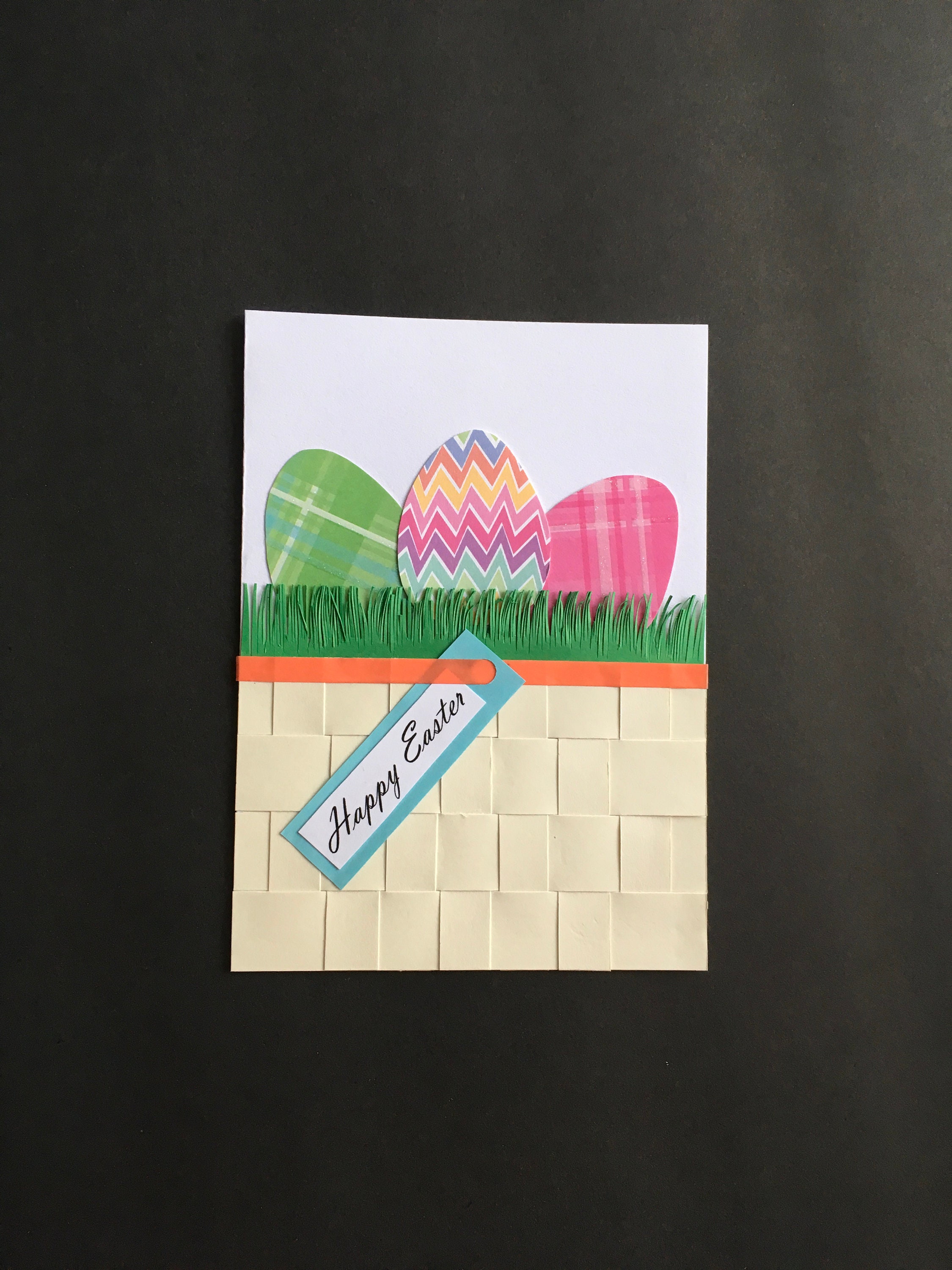 Easter Basket Card Blank - Etsy