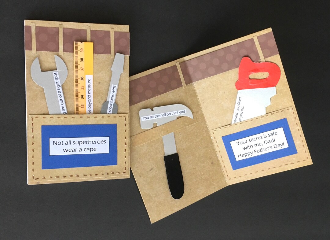 Father’s Day Toolbelt Card - Etsy