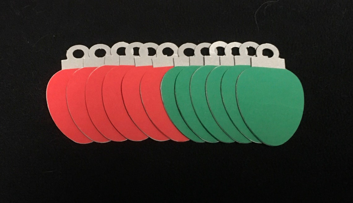 Christmas Light Gift Tags Set of 12 - Etsy