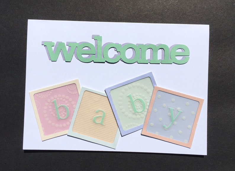 Welcome Baby Card - Etsy