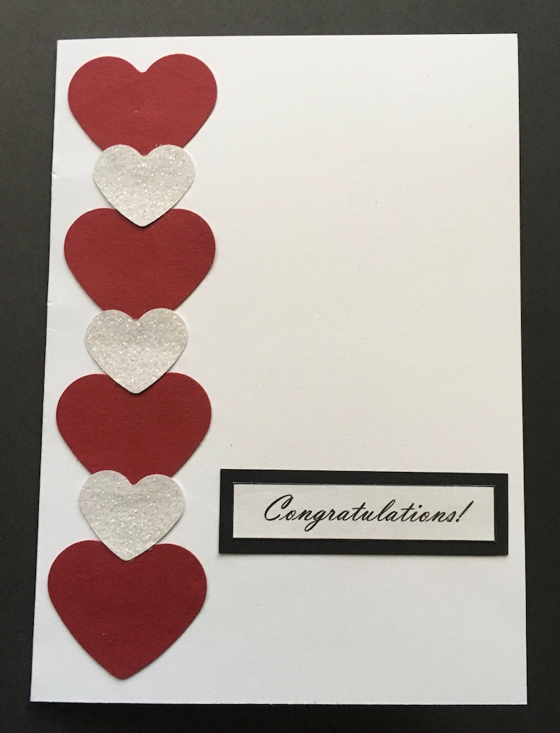 Congratulations Hearts - Etsy