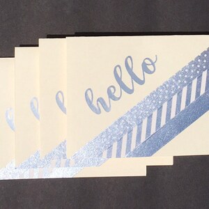 Hello Cards Set of 6 - Etsy
