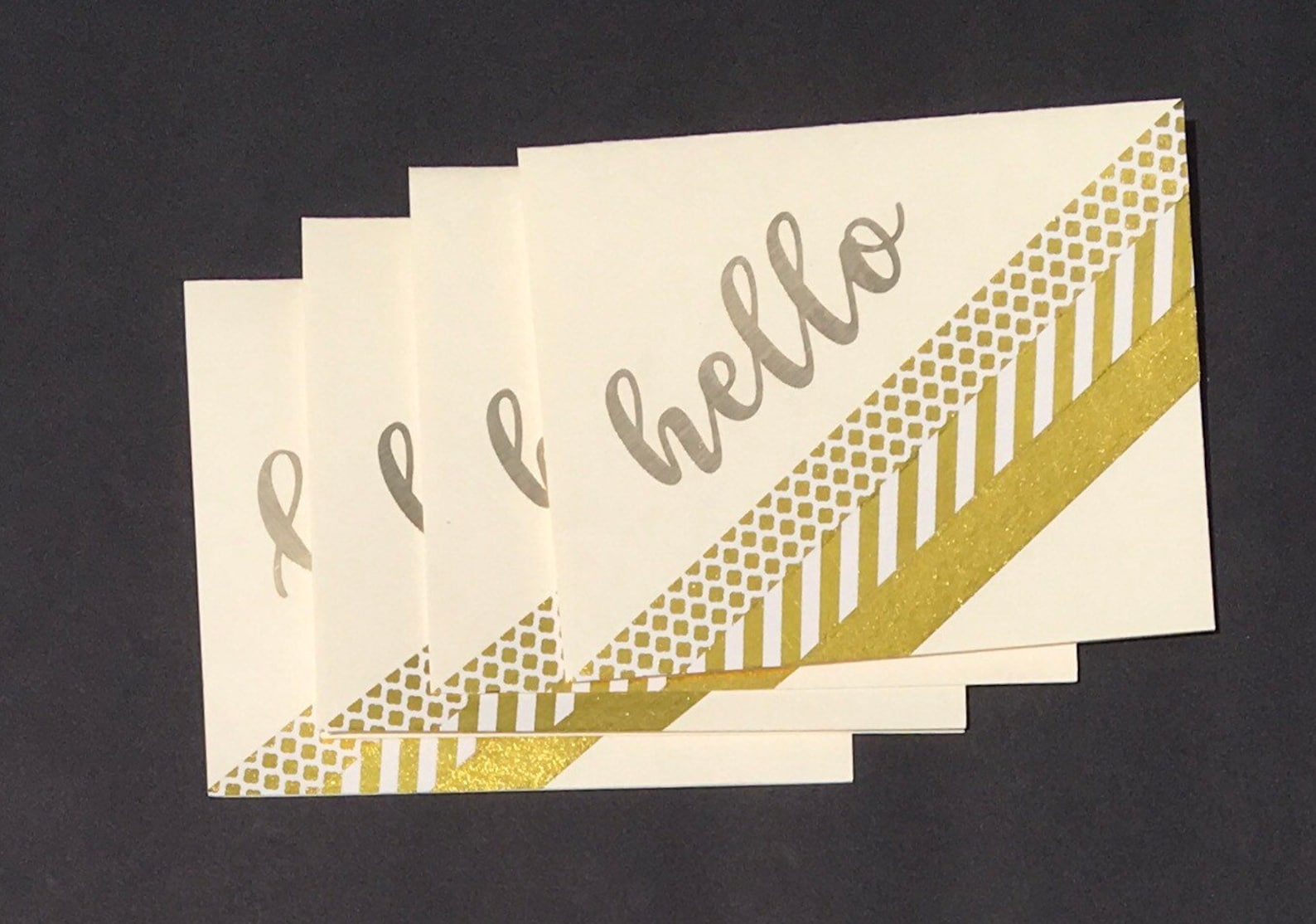 Hello Cards Set of 6 - Etsy