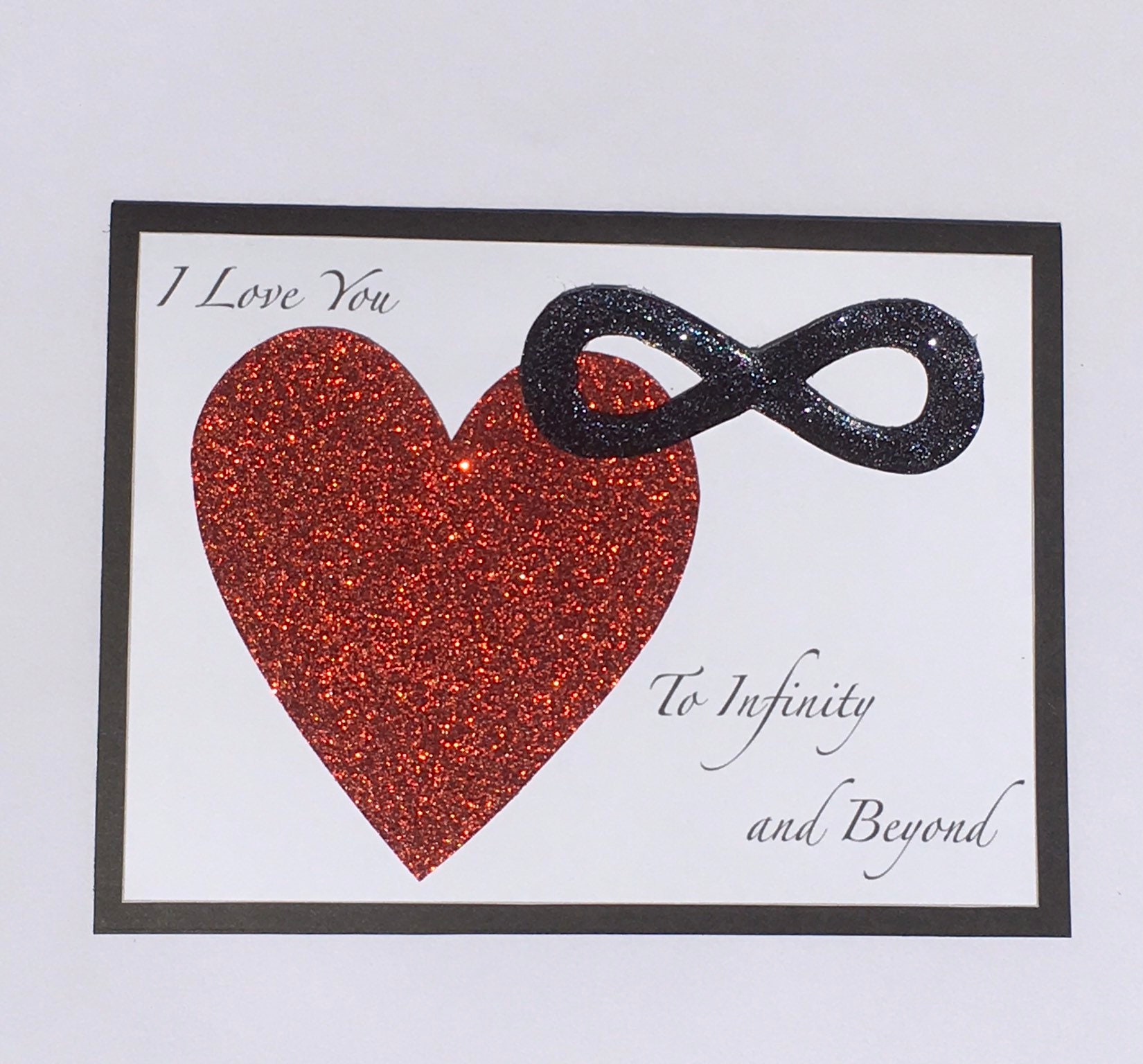 Love You to Infinity Card - Etsy