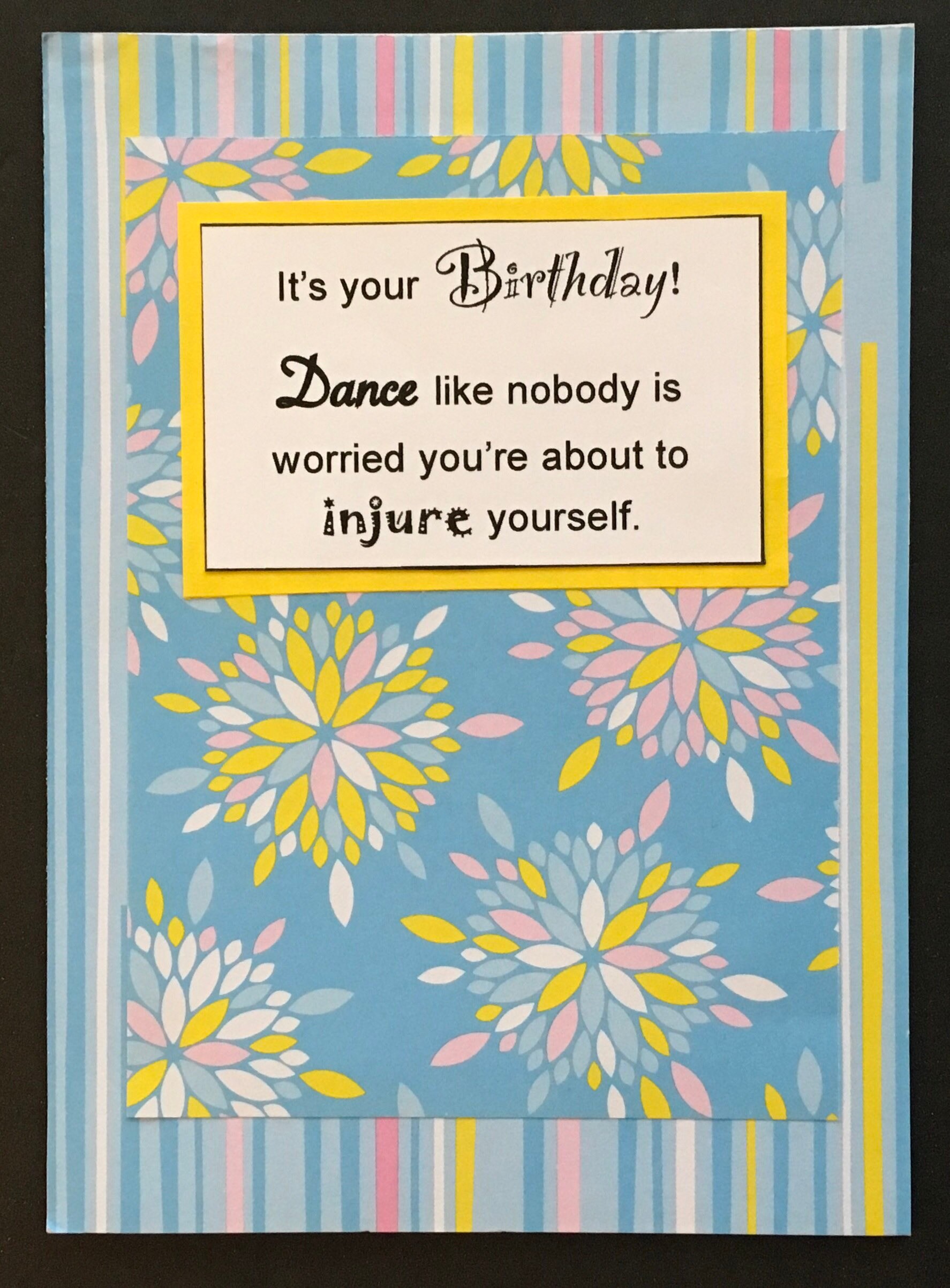 Birthday Dance Card - Etsy