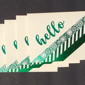 Hello Cards Set of 6 - Etsy