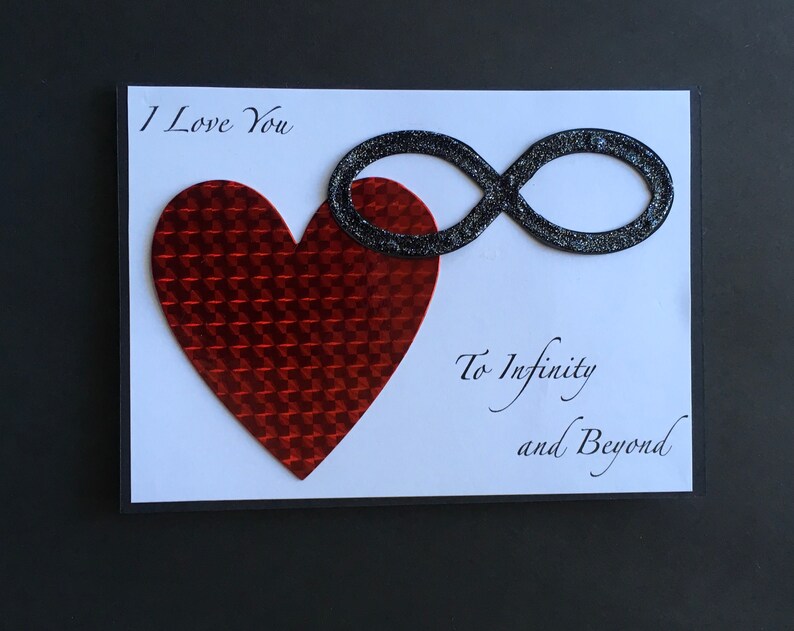 Love You to Infinity Card - Etsy