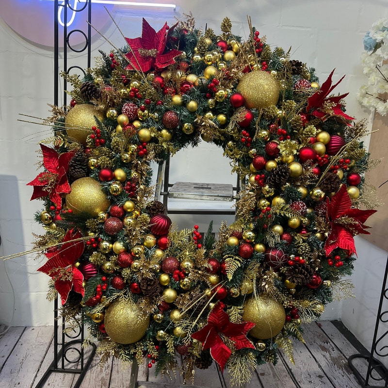 Extra Large Outdoor Christmas Wreath - Etsy UK