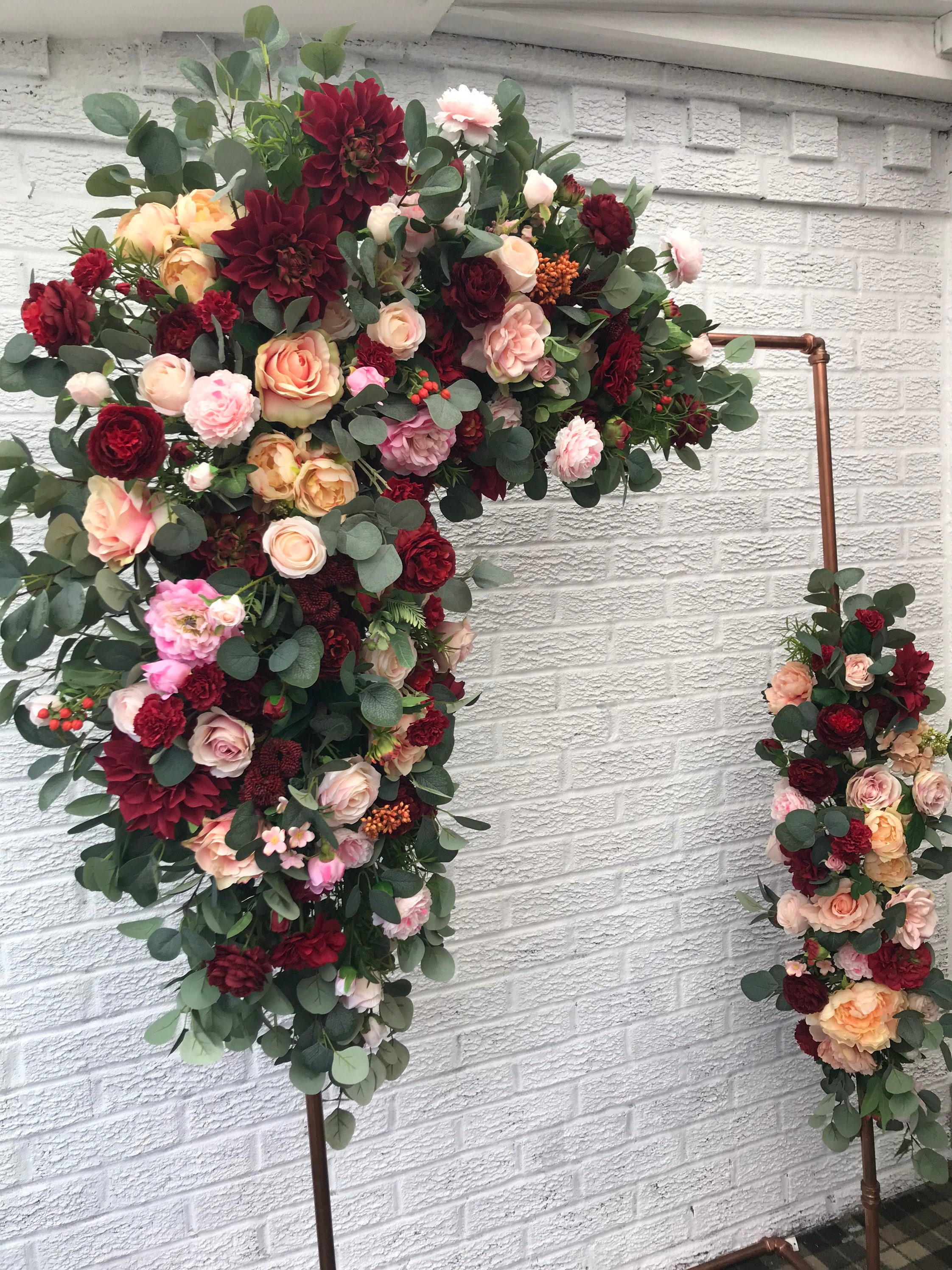 Fall flower garland Flower swag floral swag wedding flower | Etsy