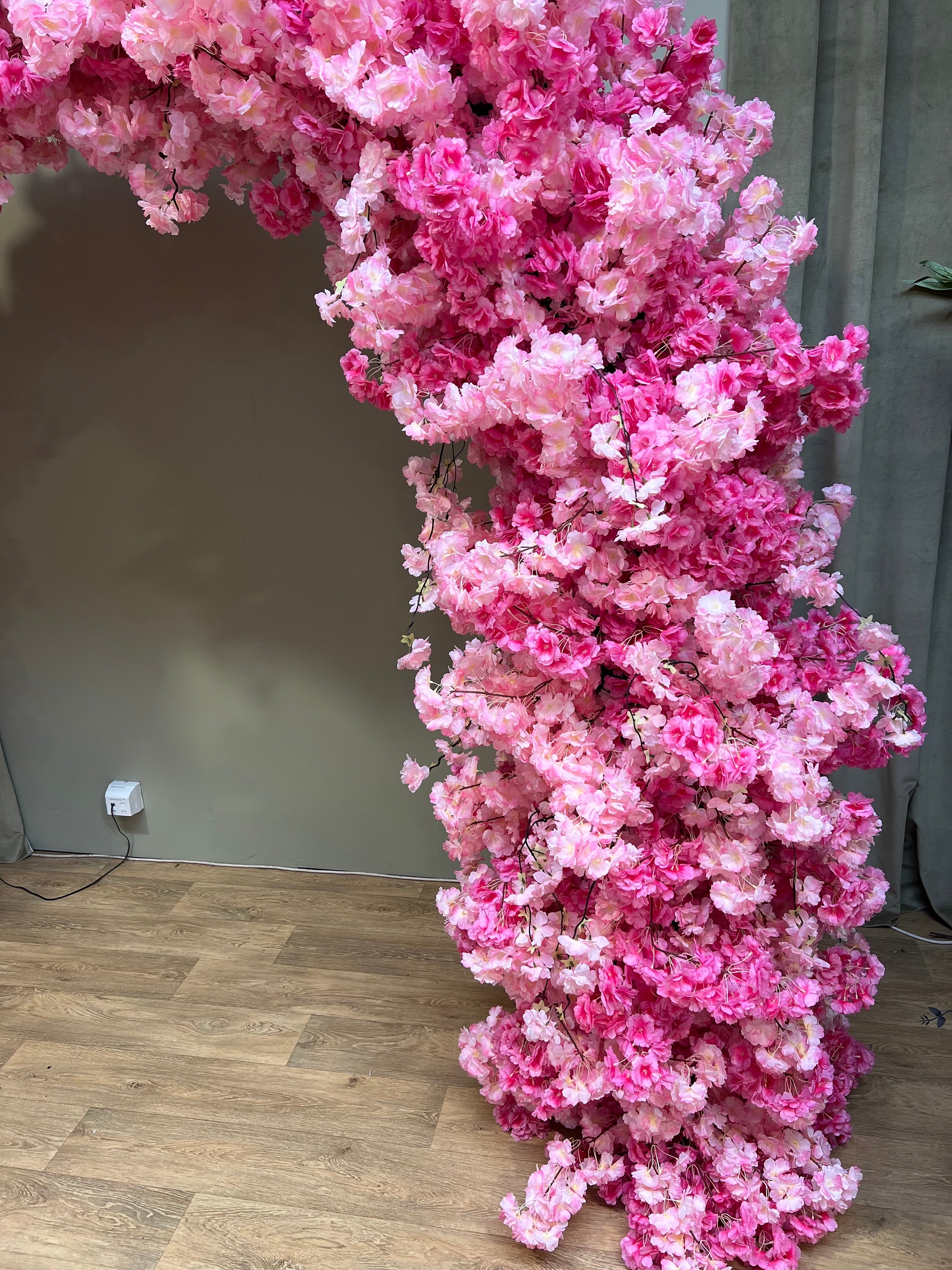 Luxe Pink Cherry Blossom Wedding Arch: 2.2m Flower Aisle Arch - Etsy