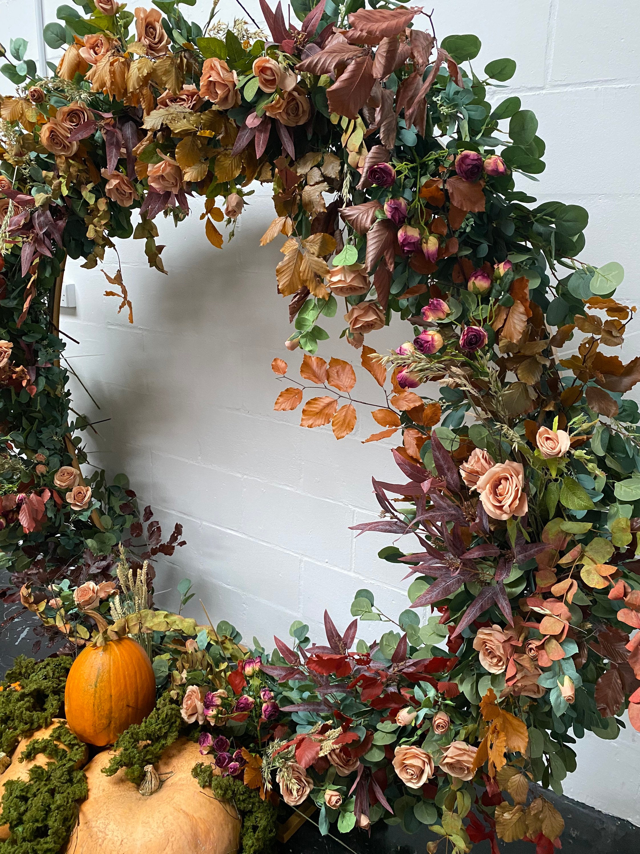 Fall Foliage Decor Fall Foliage Backdrop Fall Moongate Fall - Etsy UK
