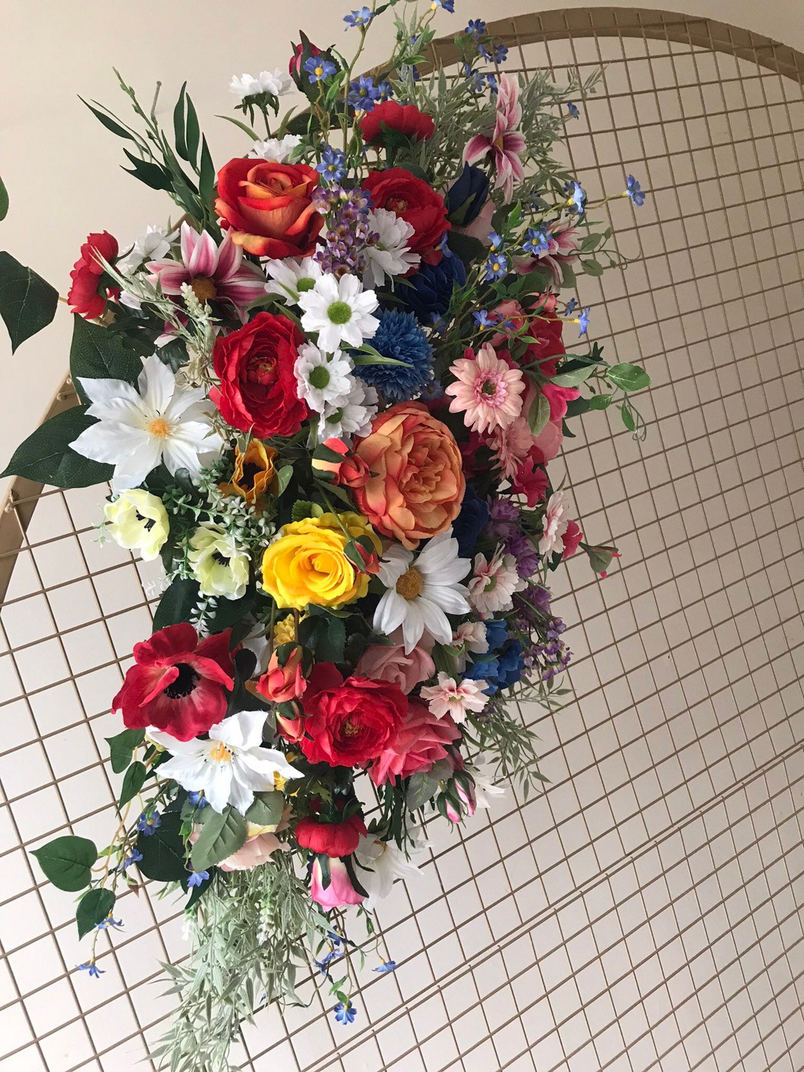 Wildflower Swag Flower Swag Floral Swag Wedding Arch Arch - Etsy